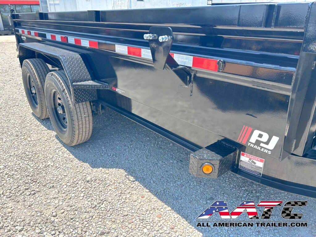 DT-162 PJ 16' DUMP TRAILER 2' SIDE 8 TON 16,000 GVWR 7X16 TELESCOPIC ...