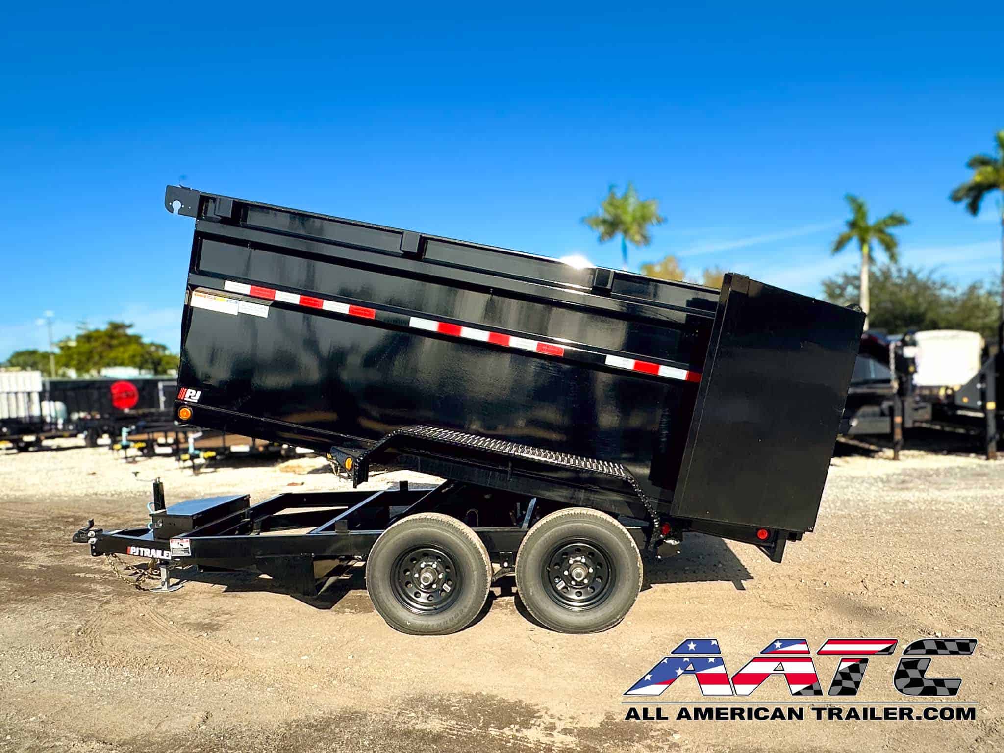 D3-122-P4 PJ 12' DUMP TRAILER 4' SIDE 9,899 GVWR 6X12 TANDEM AXLE W ...