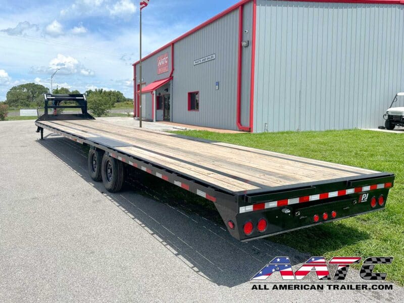 PJ Trailers 40' All Flat Hot Shot Trailer No CDL Required | All ...