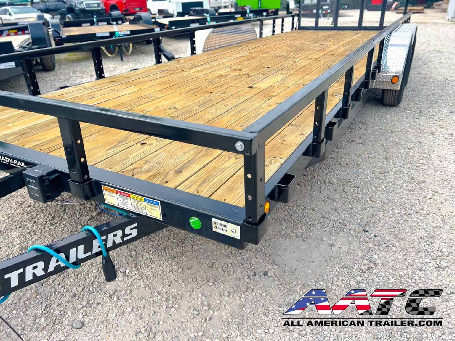 Discontinued UL-222 PJ 22' TANDEM AXLE UTILITY TRAILER 7,000 GVWR ...