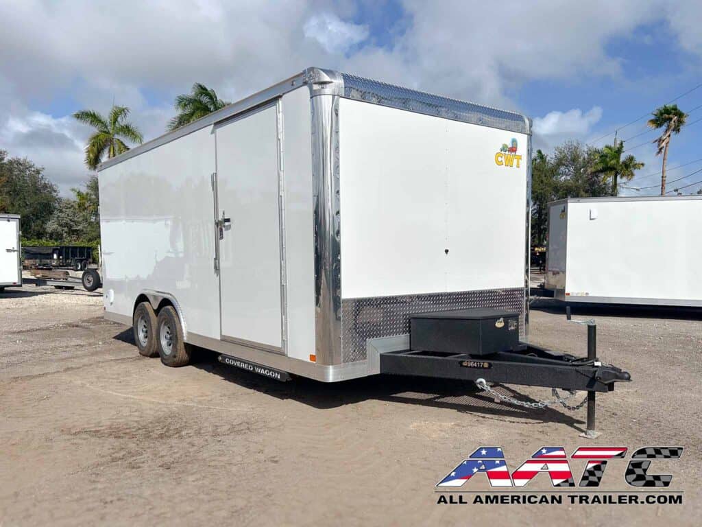 CW8.5X20TA3-GS-WHT-LS COVERED WAGON 8.5X20 TANDEM 5200 LB AXLE ...