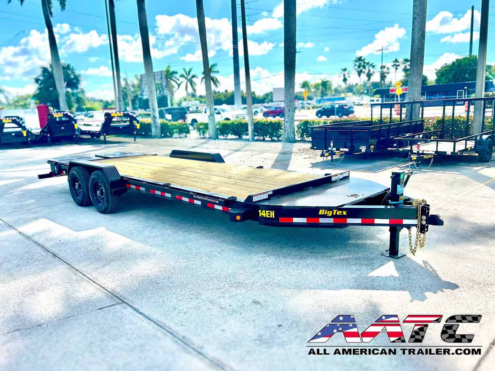14EH-21+3MR BIG TEX 24' EQUIPMENT TRAILER 15,400 GVWR MEGA RAMPS | All ...
