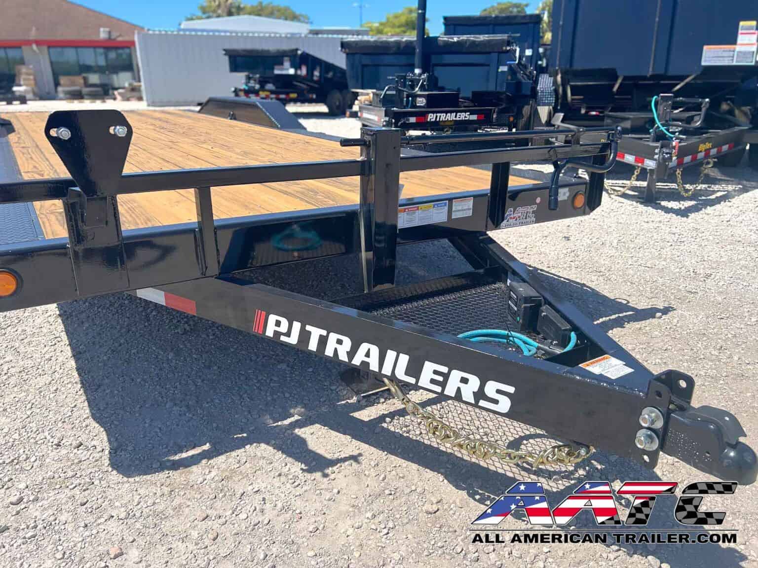 B6-242-SIR PJ 24' EQUIPMENT TRAILER 7 TON 14,000 GVWR FULL WIDTH DECK 8 ...