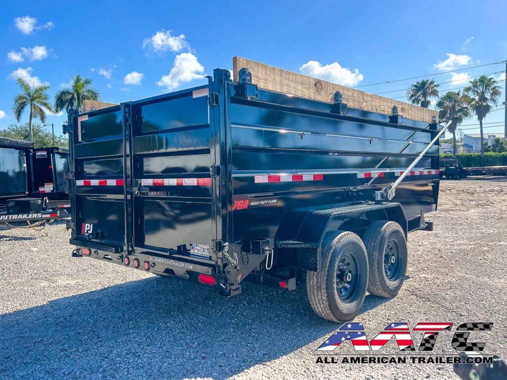 DV-142-P4 PJ 14' DUMP TRAILER 4' SIDE 15,400 GVWR 7X14 - HYDRAULIC JACK ...