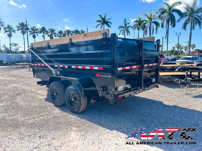 DV-142-P4 PJ 14' DUMP TRAILER 4' SIDE 15,400 GVWR 7X14 - HYDRAULIC JACK ...